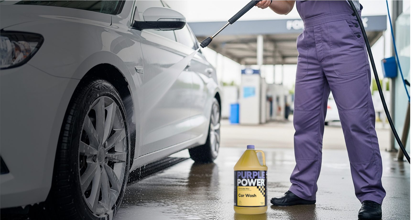 Car wash: professional car wash product - PURPLE POWER